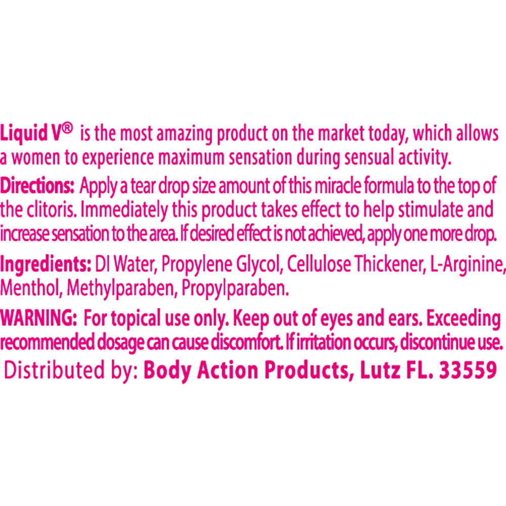 Body Action Liquid V for Women Stimulating Gel, 0.34 fl.oz (10 mL ...