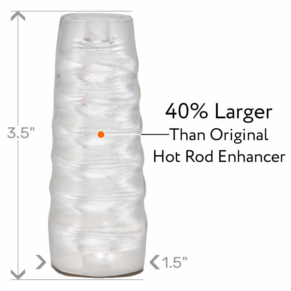 CalExotics Bigger And Better XL Hot Rod Enhancer, 3.5", Clear - dearlady.us