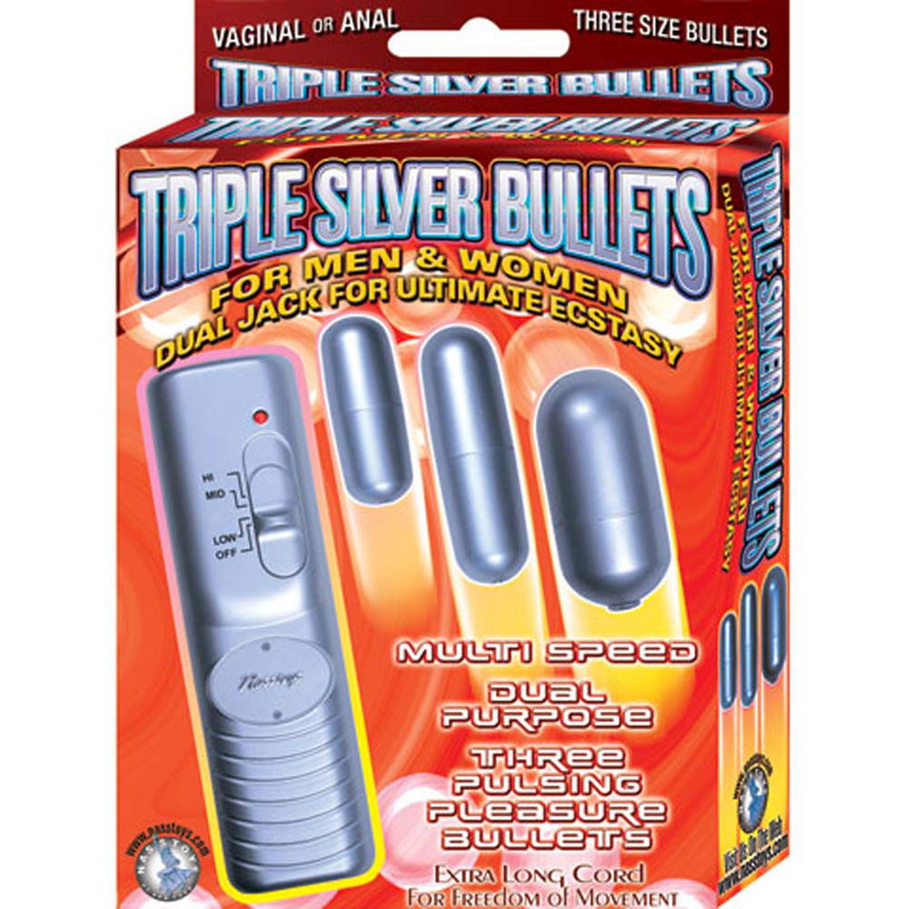 Nasstoys Triple Silver Bullets With Multi Speed Corded Remote