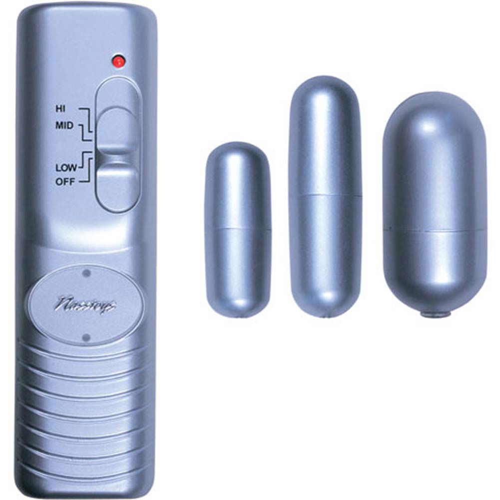 Nasstoys Triple Silver Bullets With Multi Speed Corded Remote