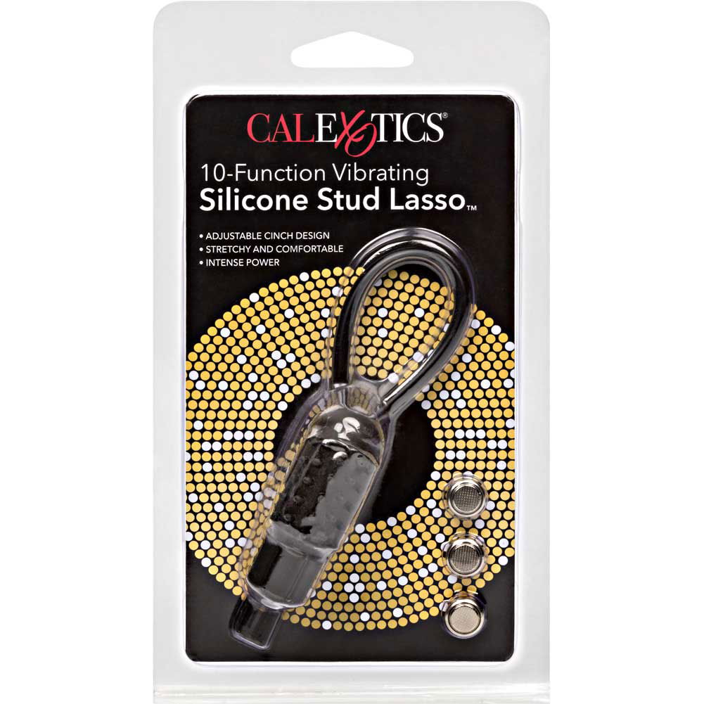 CalExotics 10-Function Vibrating Silicone Stud Lasso, Black - dearlady.us