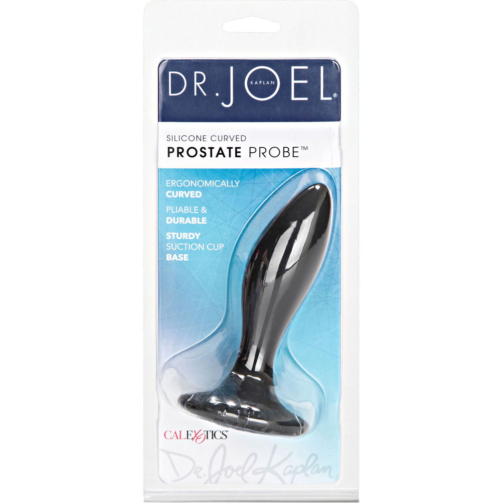 Dr Joel Kaplan Curved Smooth Silicone Prostate Probe 4 5 Black