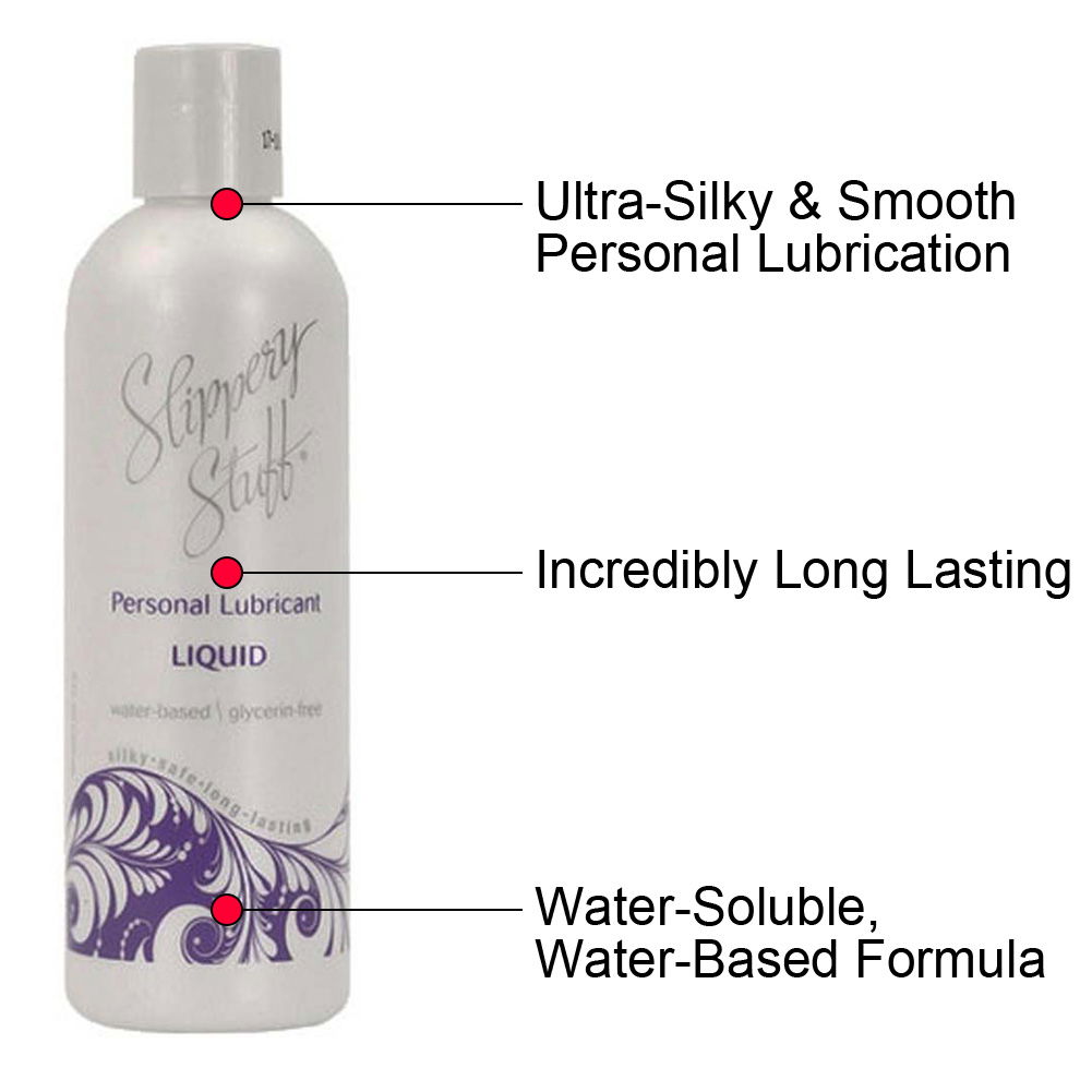 Slippery Stuff Liquid Water Based Personal Lubricant, 8 fl.oz (237 mL ...