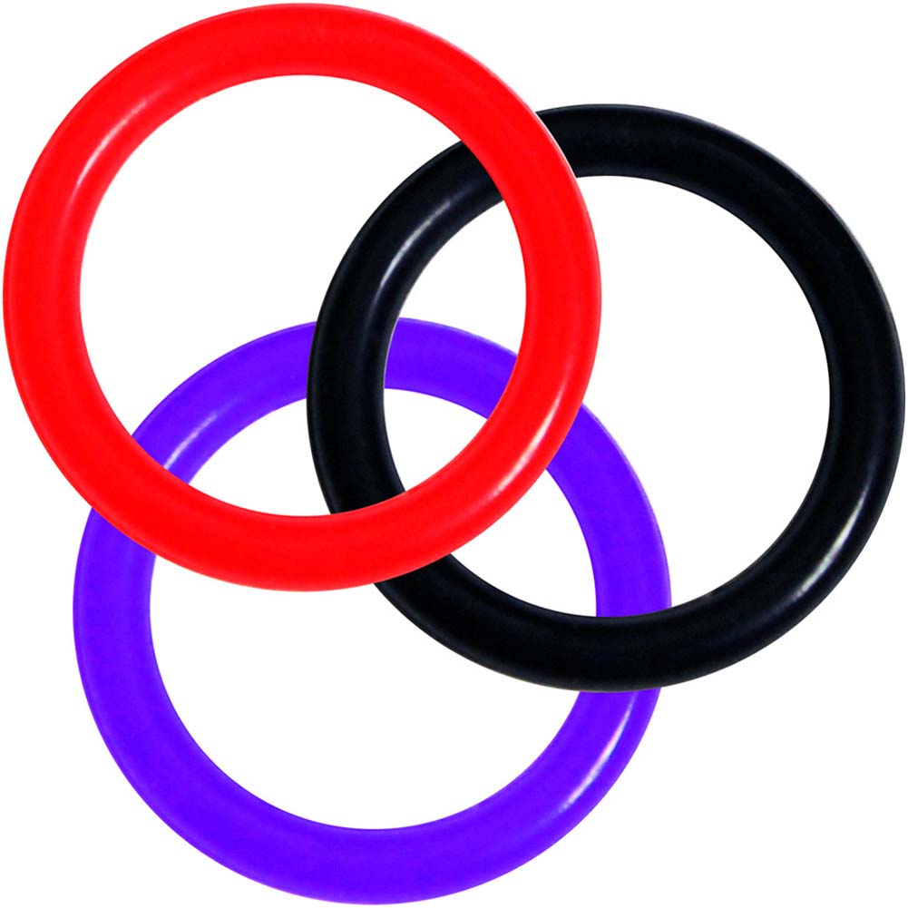 Super Silicone Erection Control Ring, Medium, Assorted Colors - dearlady.us