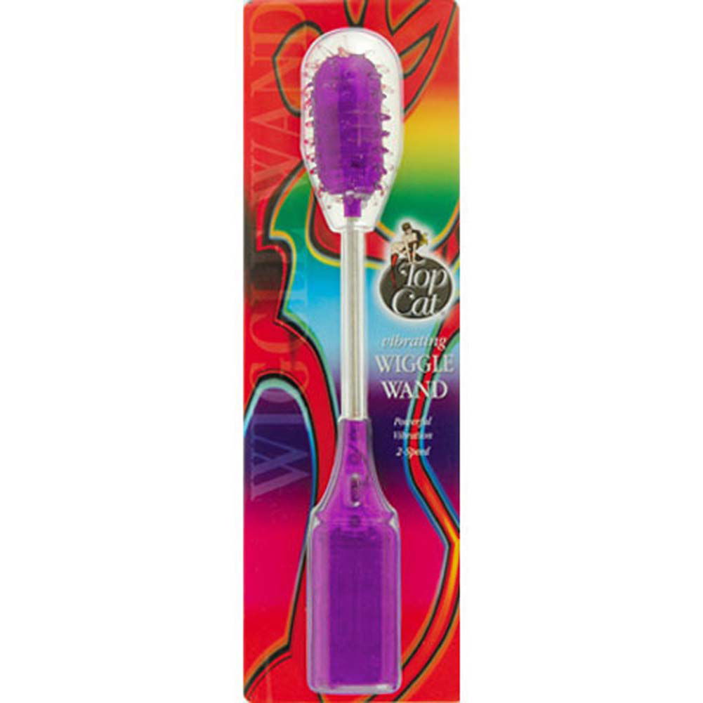 Vibrating Jelly Wiggle Wand Stimulator, 10", Purple - dearlady.us