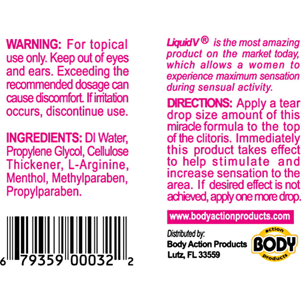 Body Action Liquid V for Women Stimulating Gel, 0.5 fl.oz (15 mL ...