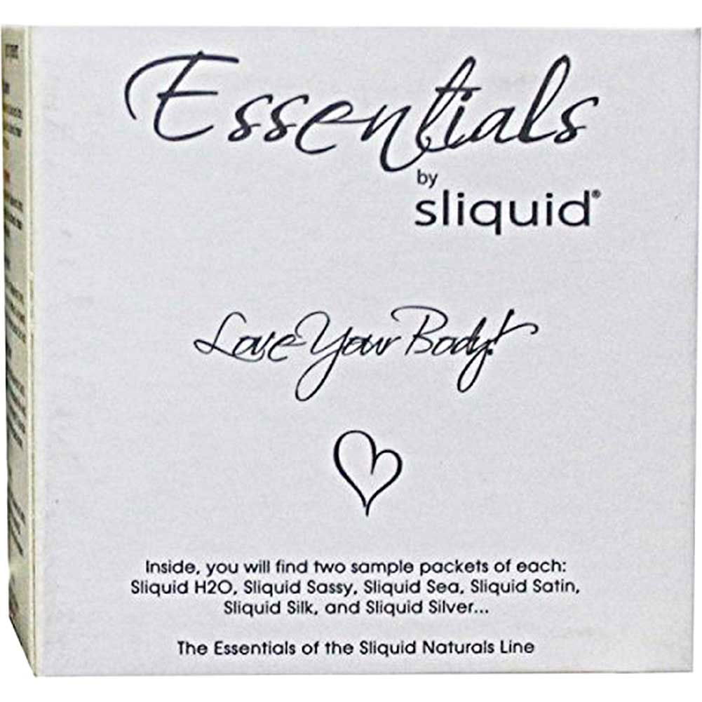 Sliquid Essentials Lubricant Sampler Box, 0.17 fl.oz (5 mL) Pillows ...