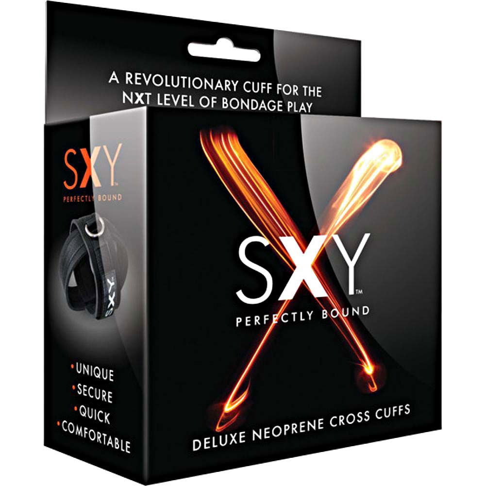 Creative Conceptions SXY Deluxe Neoprene Cross Restraint Cuffs, Black ...