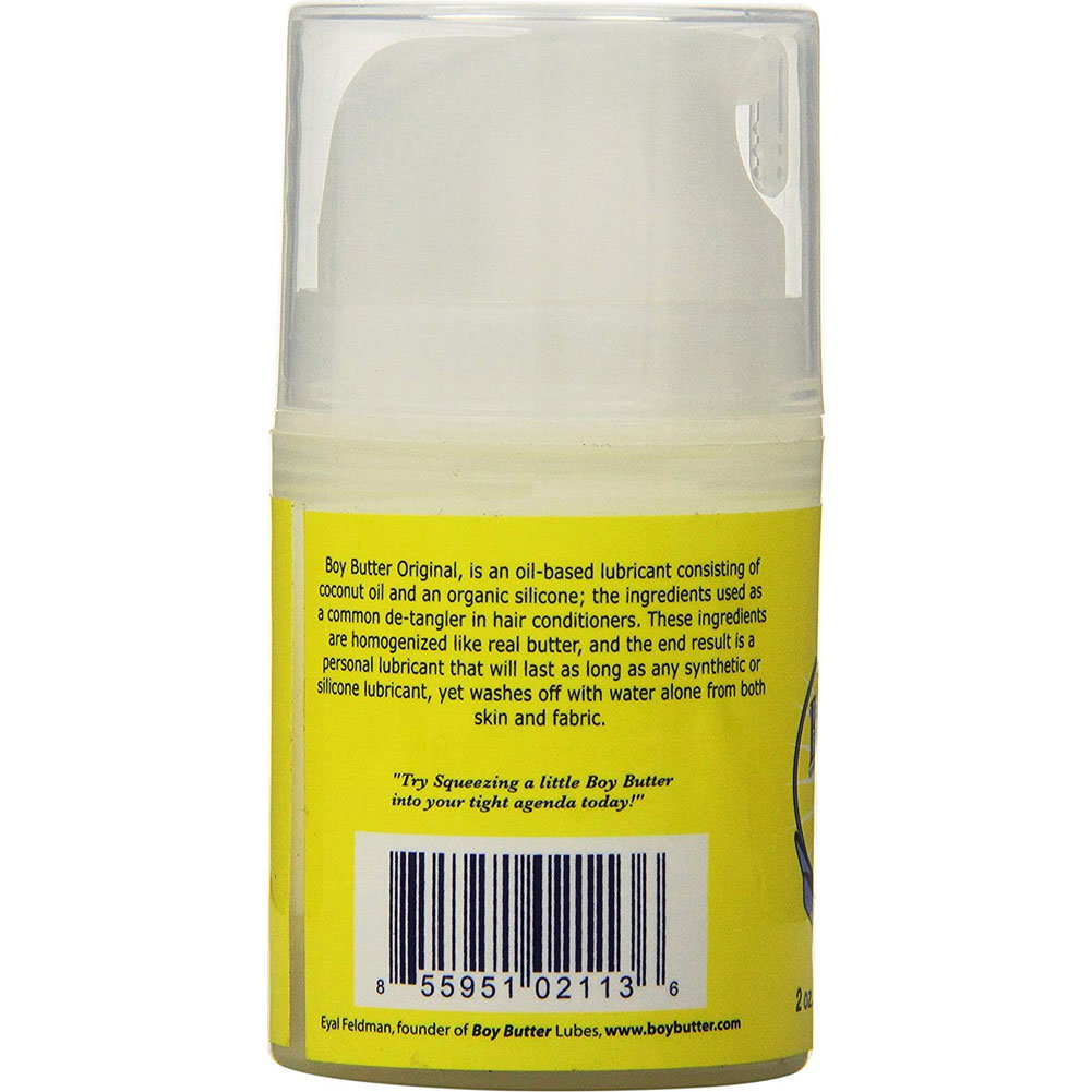 Boy Butter Original Personal Lubricant, 2 fl.oz (60 mL), With Pump ...