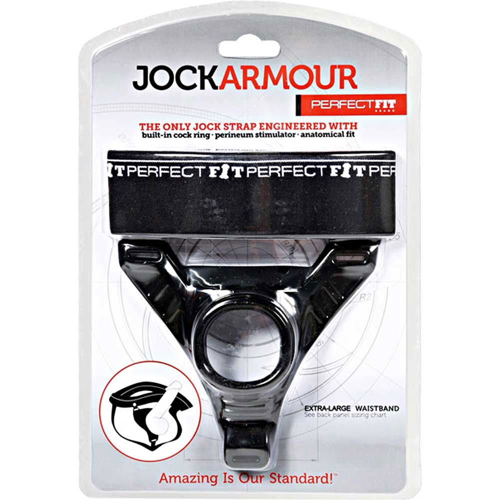 Perfect Fit Jock Armour Jock Strap Penis Ring, Extra Large, Black ...