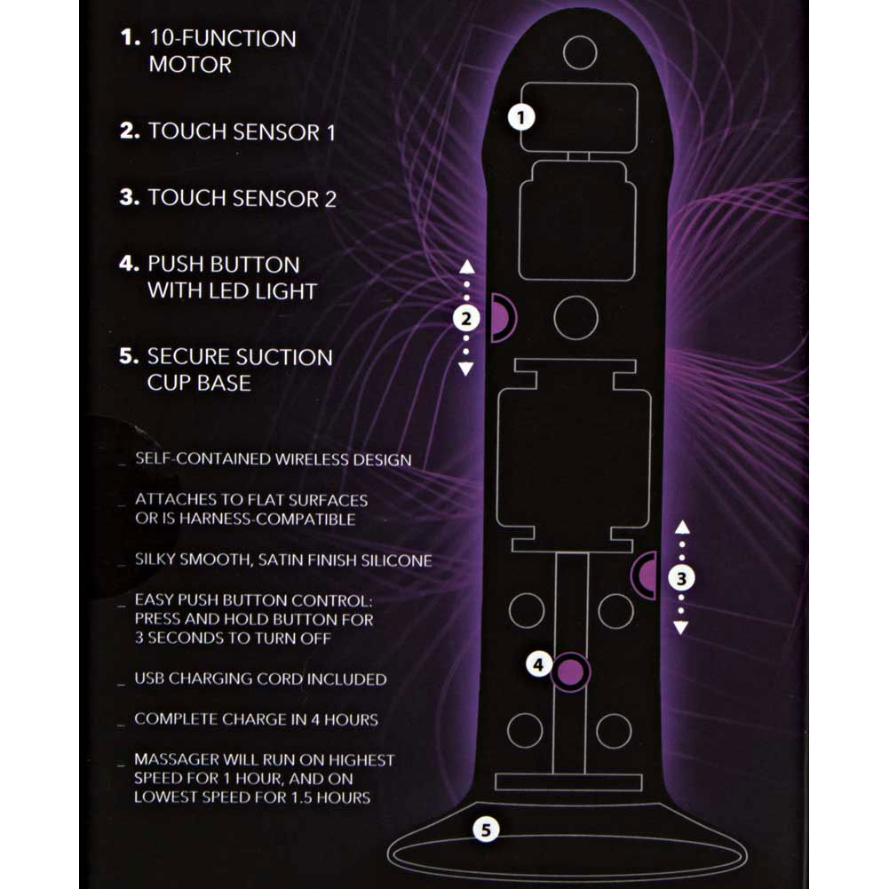 CalExotics LUXE Touch Sensitive Silicone Vibrator with Suction Cup, 7. ...