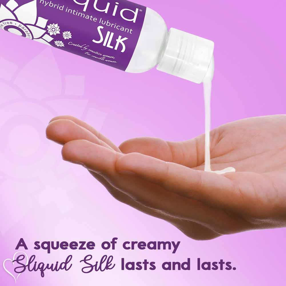 Sliquid Silk Hybrid Water and Silicone Based Intimate Lubricant, 2 fl ...