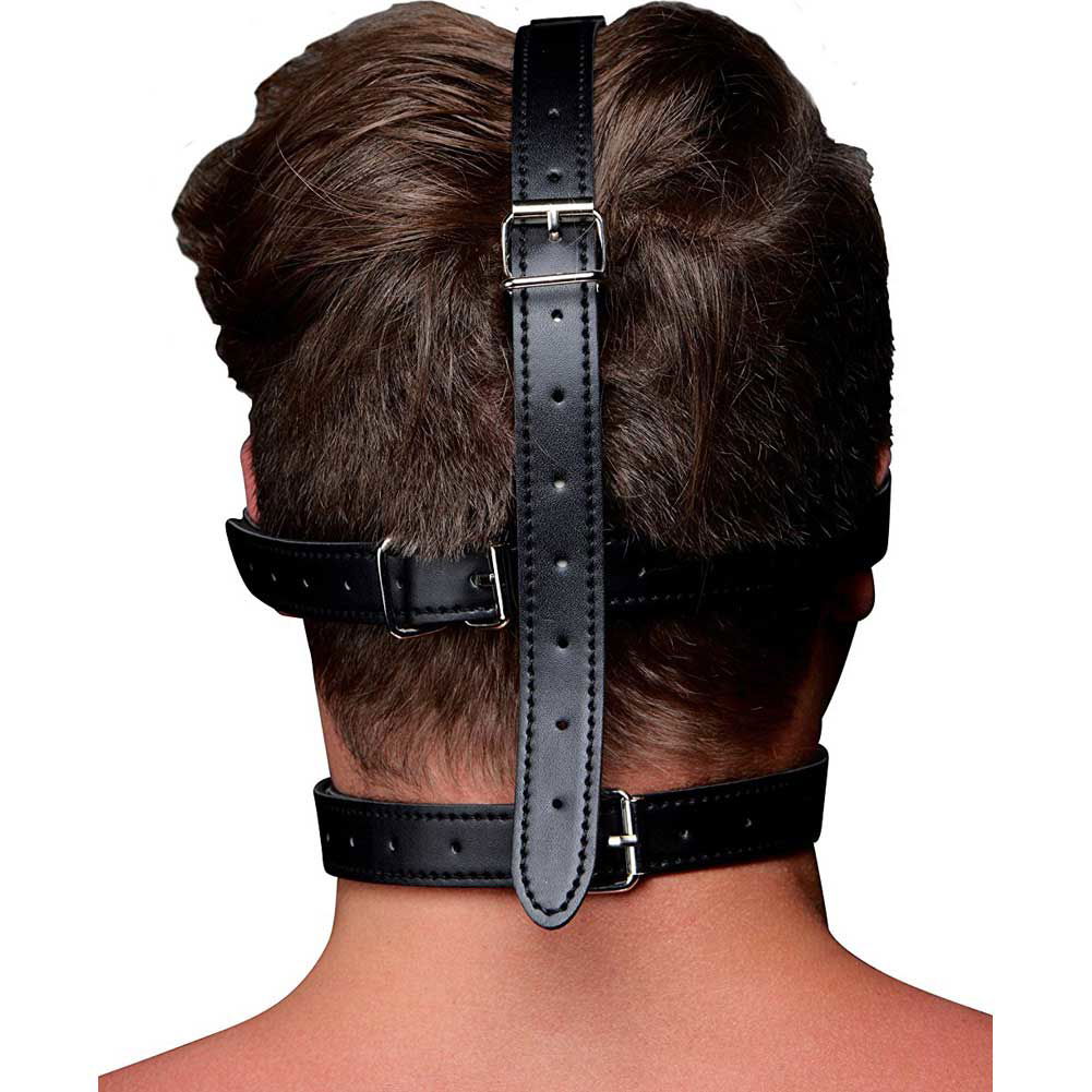 Strict Blindfold Harness And Ball Gag Black