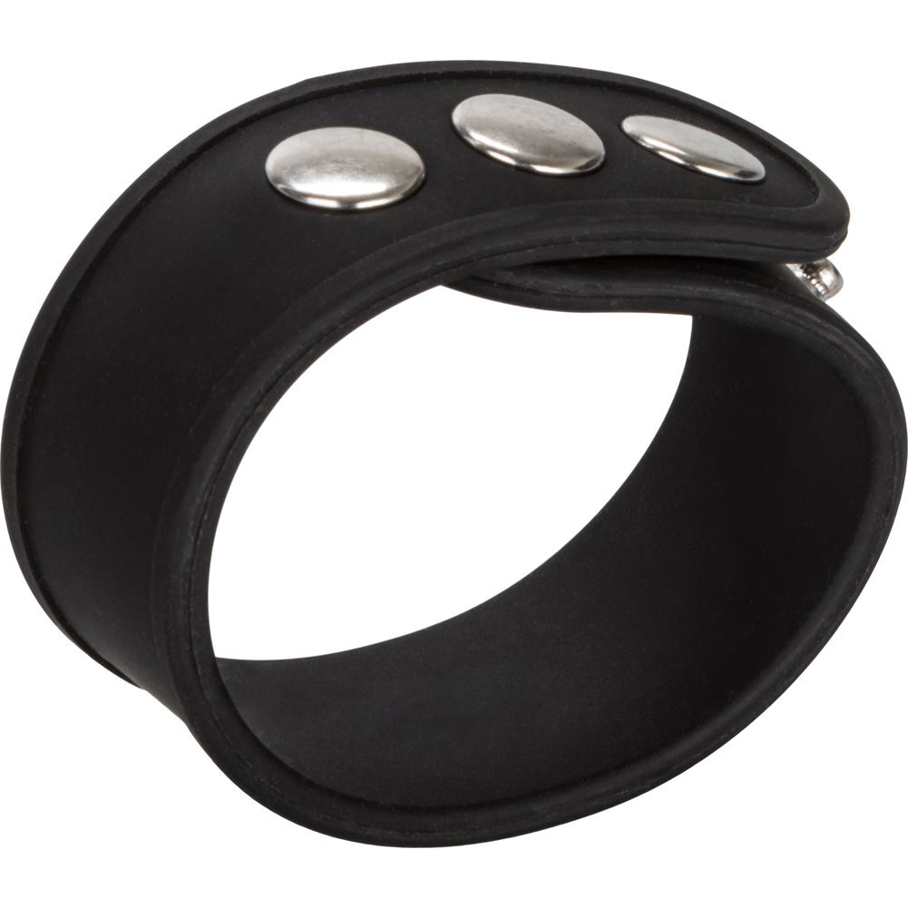 CalExotics Silicone Tri Snap Erection Ring, Black - dearlady.us