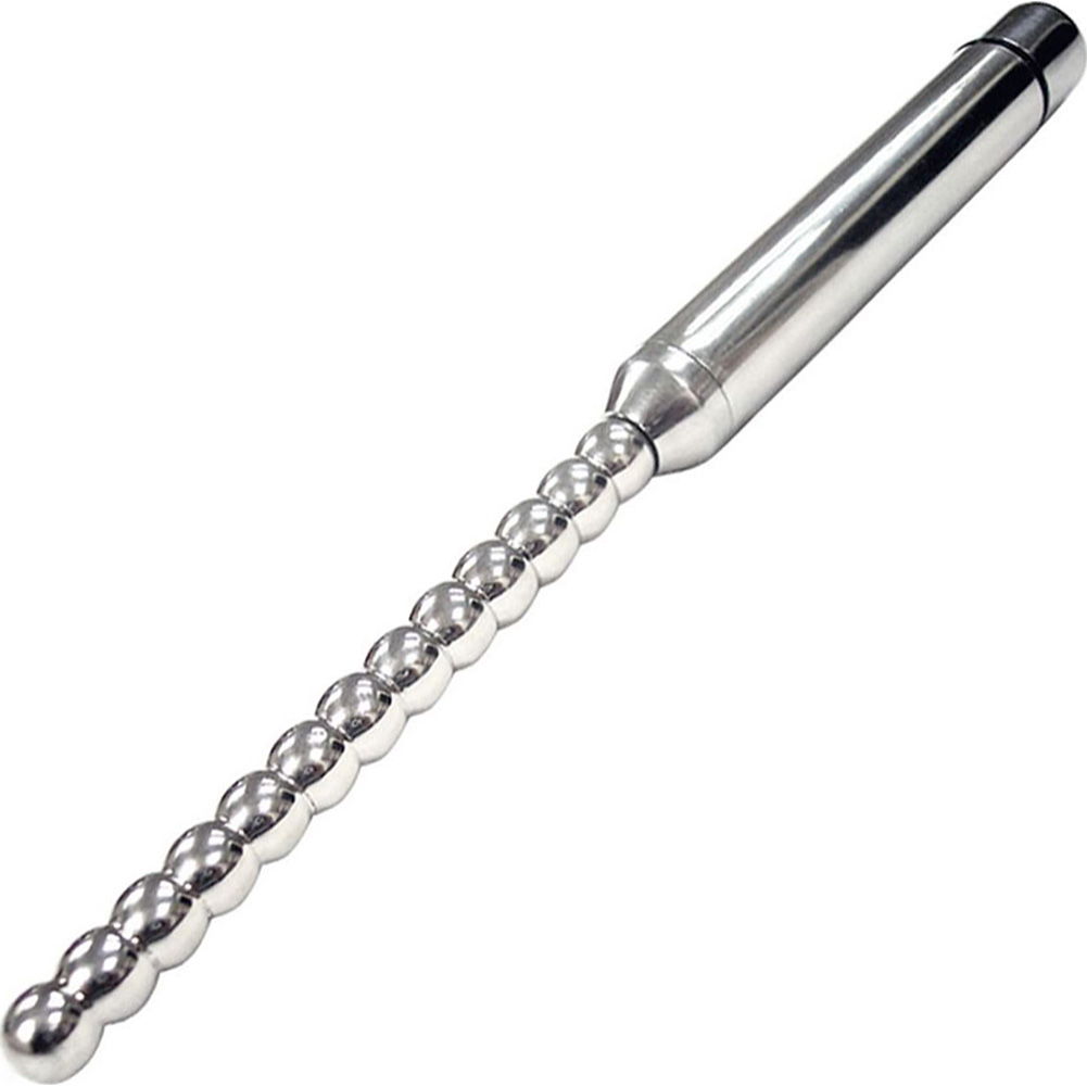Stainless Steel Vibrating Ribbed Urethral Probe, 0.25", Silver ...