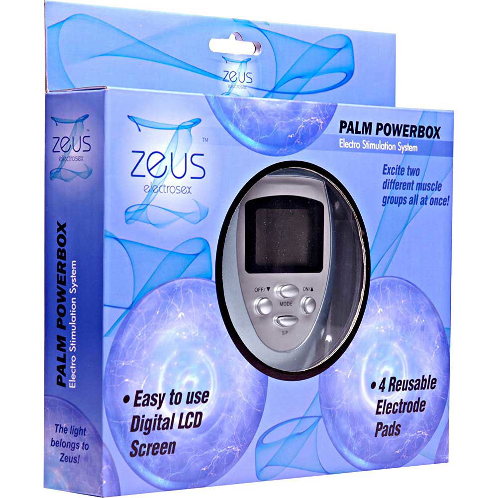 Zeus Palm PowerBox Electro Stimulation System with 4 Pads - dearlady.us