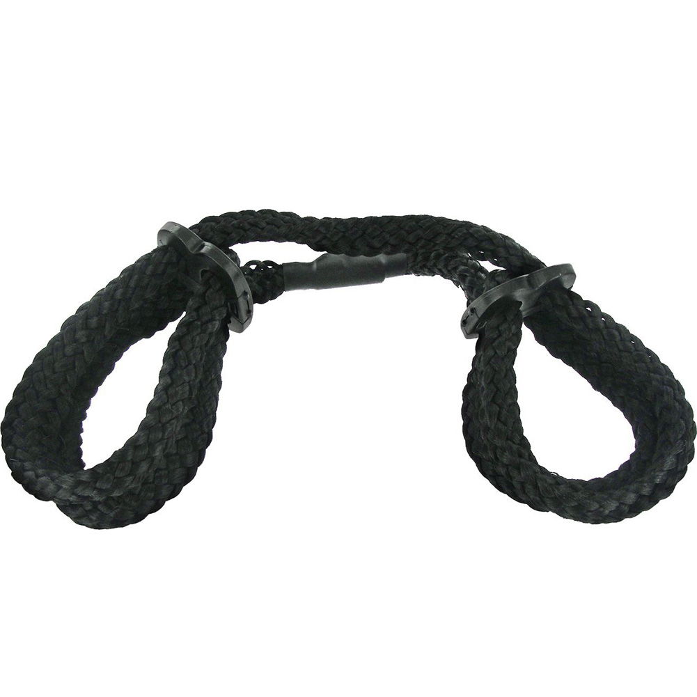 Frisky Rope Cuffs for Wrists or Ankles, Black - dearlady.us