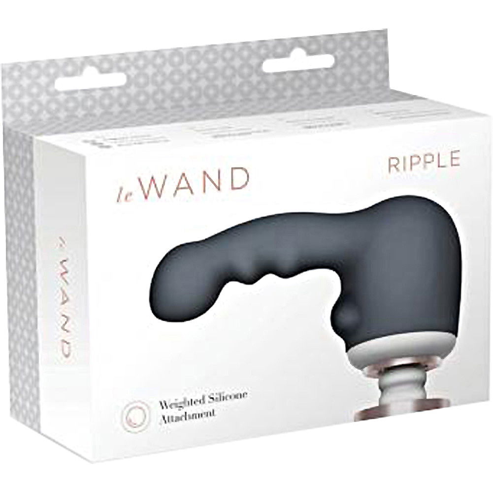 Le Wand Ripple Weighted Silicone Wand Massager Attachment Slate Gray