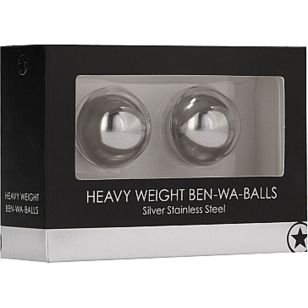 Ouch Heavy Weight Ben Wa Balls, Silver Stainless Steel - dearlady.us