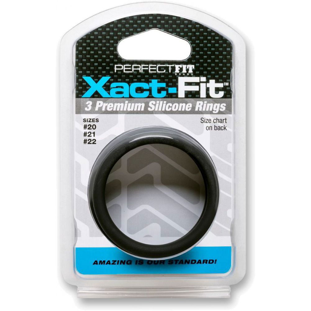 Perfect Fit Xact Fit Premium Silicone Ring Set Large to Extra Large 3 ...