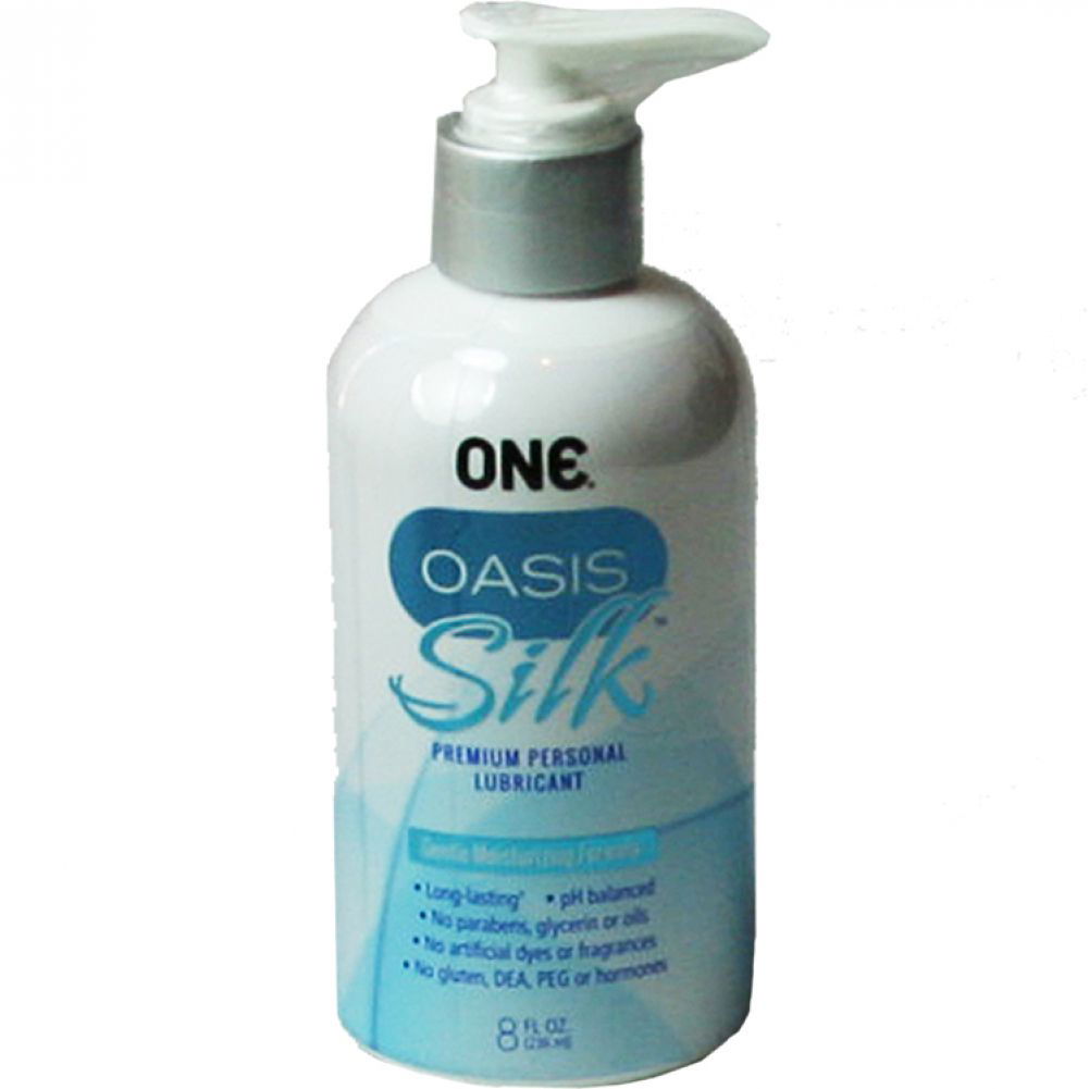 One Oasis Silk Hybrid Personal Lubricant, 8 fl.oz (236 mL) - dearlady.us