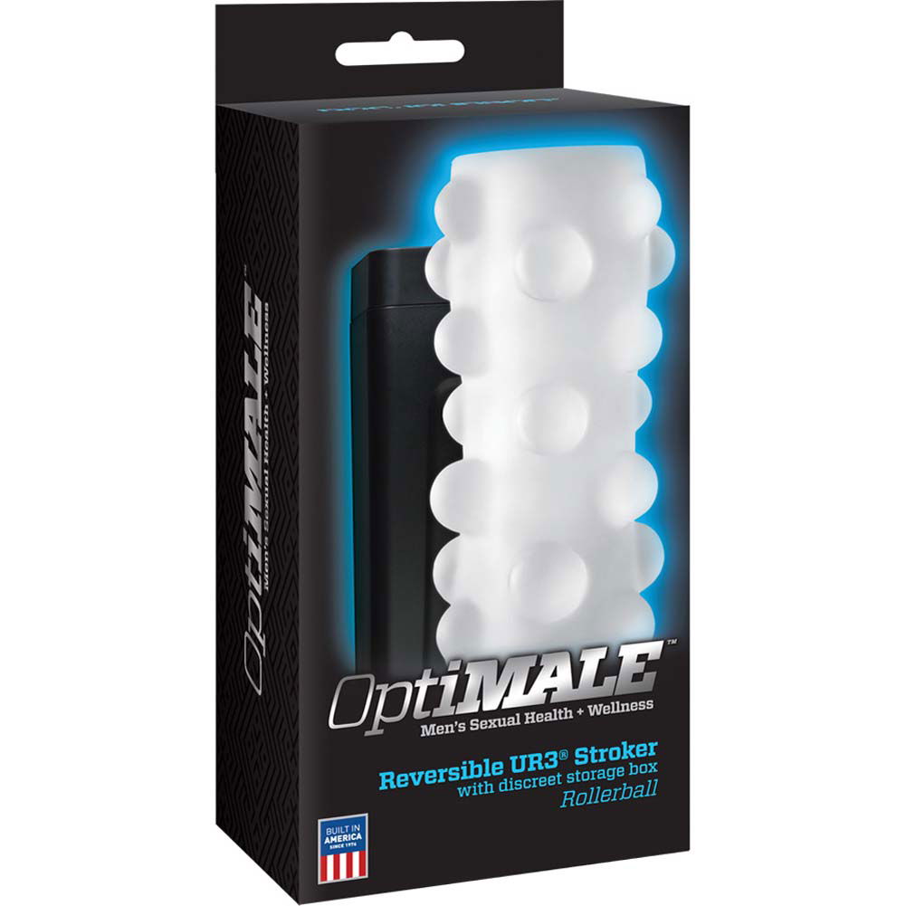 OptiMALE Reversible UltraSKYN Stroker Rollerball Masturbator, Clear ...