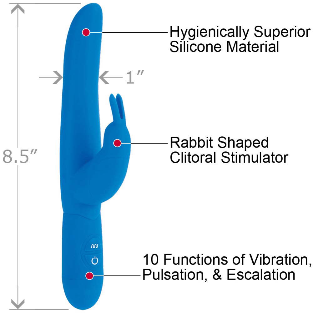 Posh 10 Function Bounding Bunny Vibrator 85 Blue