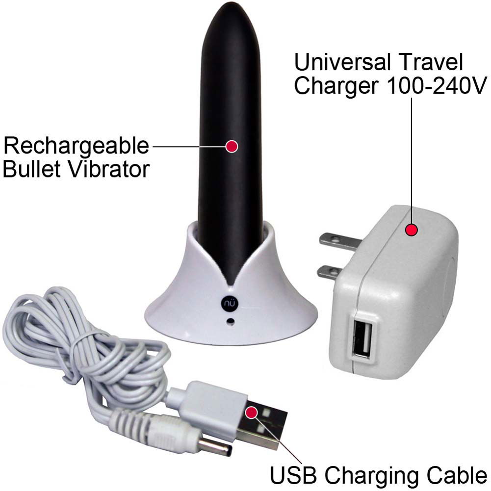 nu Sensuelle Point 20 Function Rechargeable Bullet Vibrator, 3.5 ...
