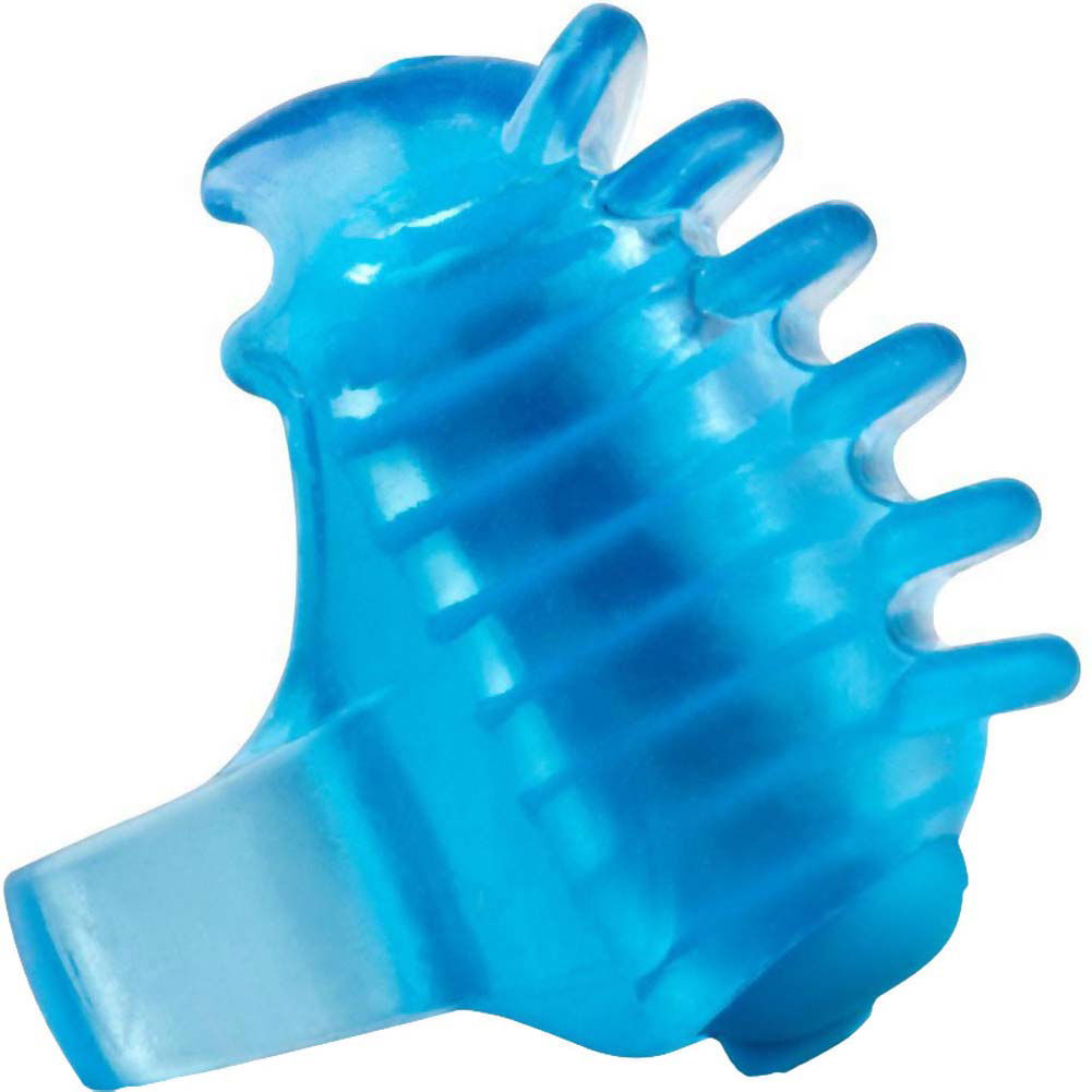 Screaming O FingO Tips - Silicone Micro Finger Vibrator, Blue - dearlady.us
