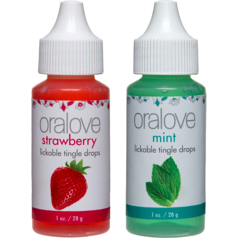 Oralove Delectable Duo Lickable Tingle Drops, Strawberry/Mint - dearlady.us