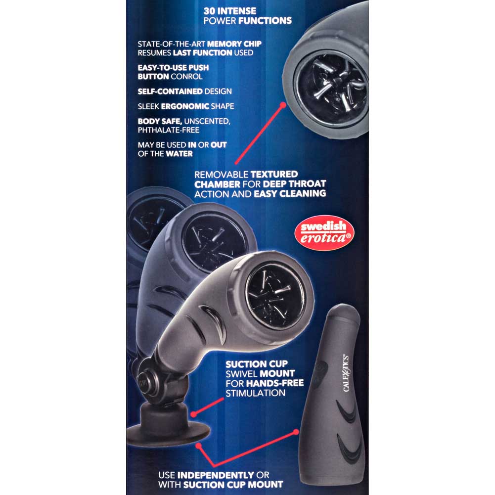 CalExotics Apollo Hydro Power Stroker Masturbator, Gray - dearlady.us