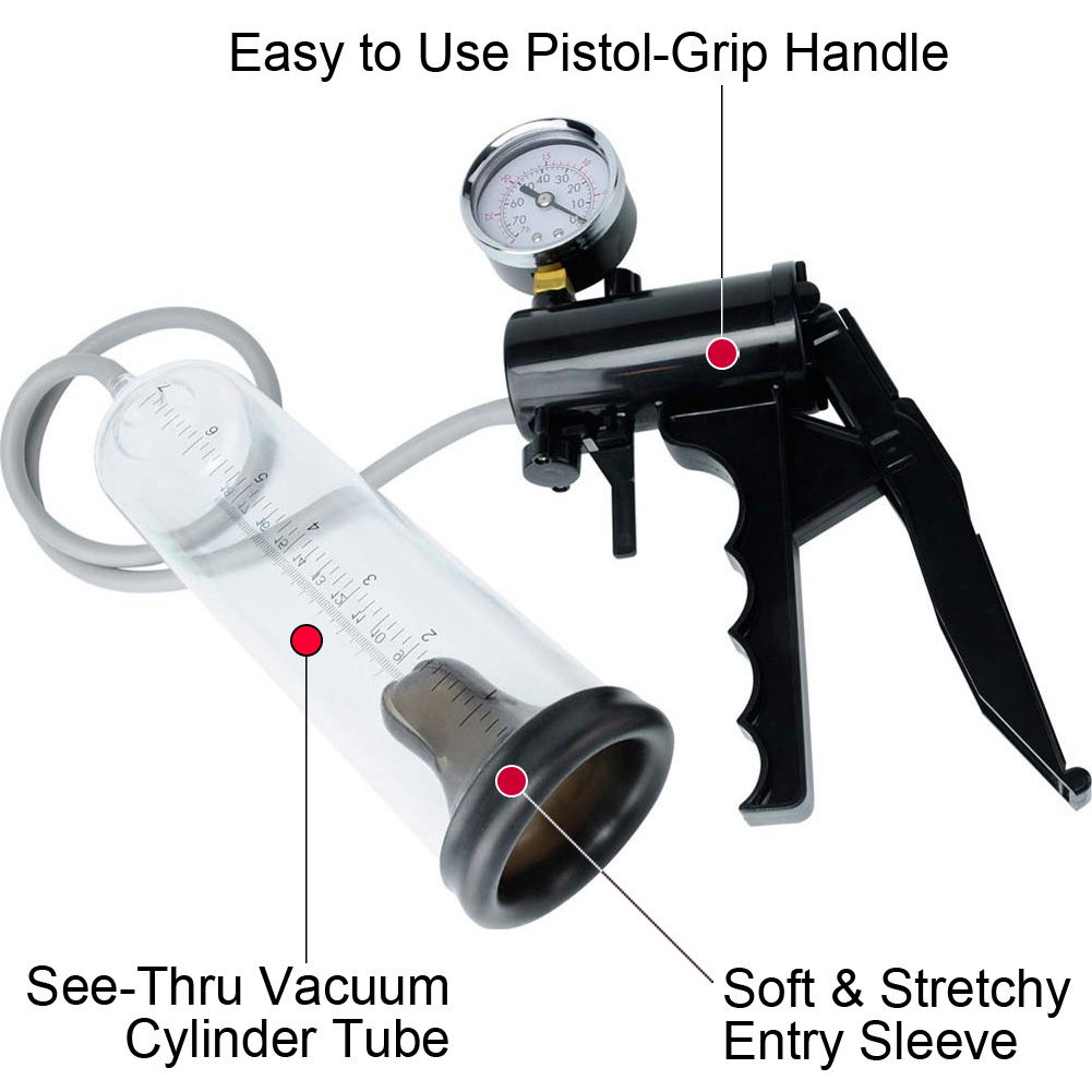 Pump Worx Max Precision Power Penis Pump, 7.5" by 2", Black - dearlady.us