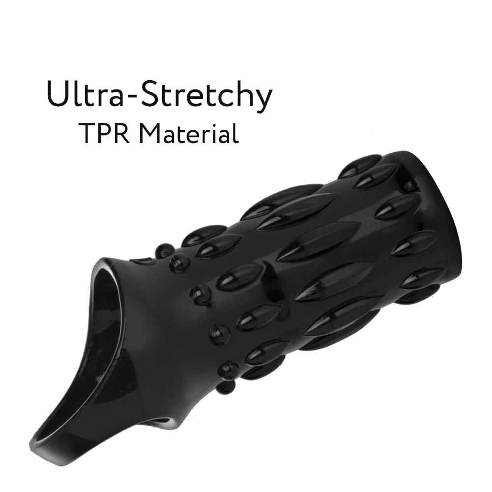 Size Matters Textured Performance Enhancer Sleeve, 4.5", Black ...