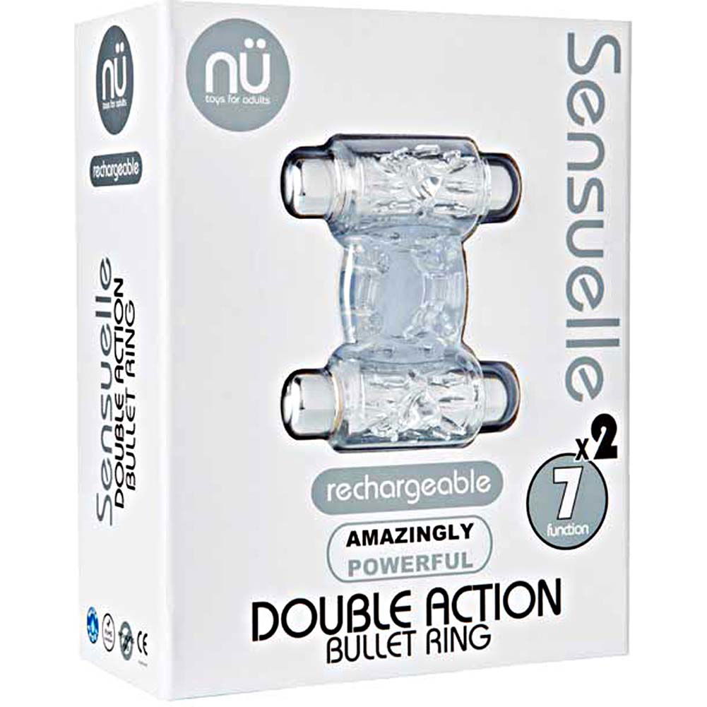 nu Sensuelle Double Action Bullet Ring 7 Function Rechargeable ...