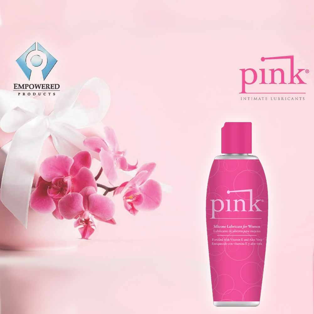 Pink Silicone Lubricant for Women, 4.7 fl.oz (140 mL) - dearlady.us