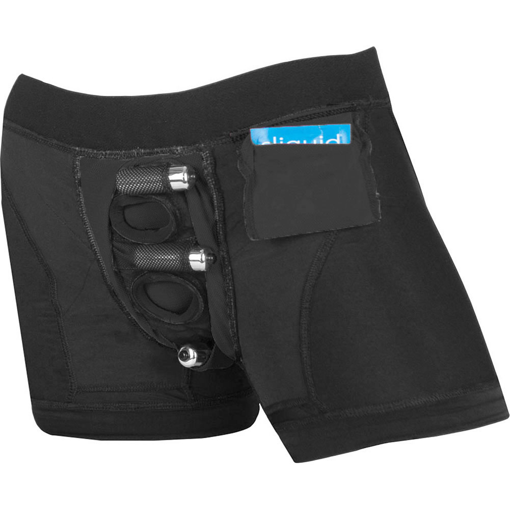 SpareParts Tomboii Boxer Briefs Harness, 5X, Black - dearlady.us