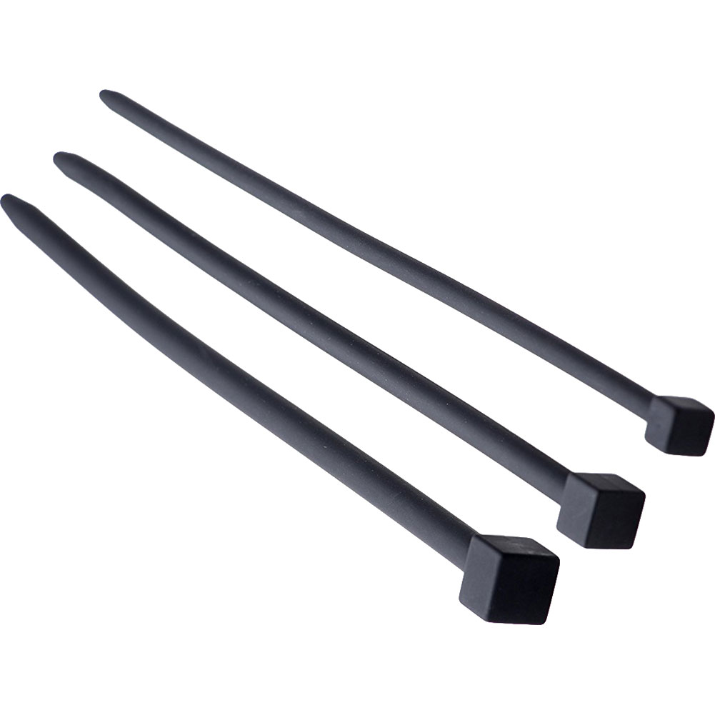 Master Series Bolted Deluxe Silicone Urethral Sound 3-Piece Set, Black ...