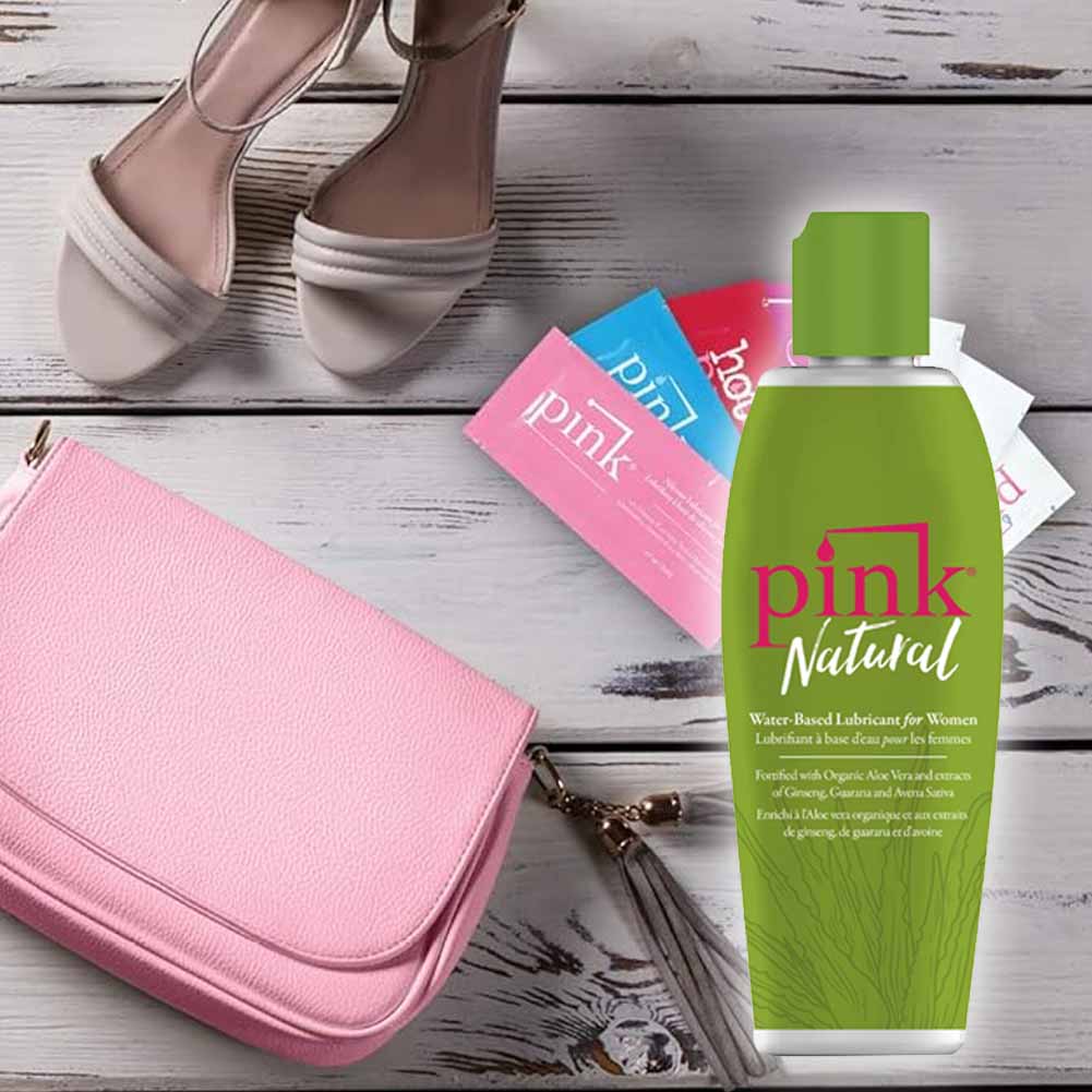 Pink Natural Water Based Intimate Lubricant for Women, 4.7 fl.oz (140 ...