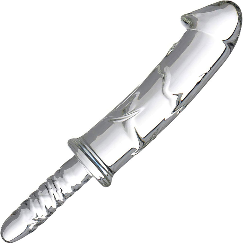 Master Series Battle Rammer Phallic Glass Thruster, 11", Crystal ...
