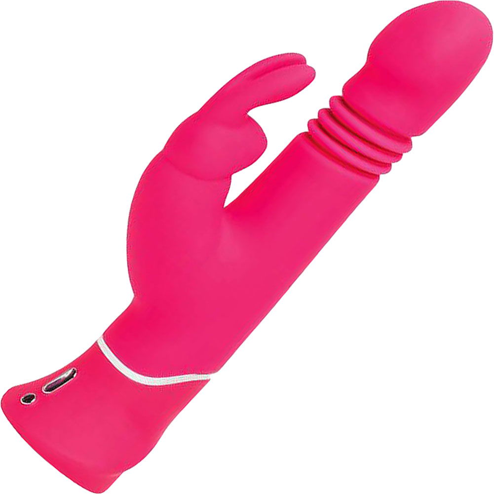 Happy Rabbit Thrusting Rechargeable Rabbit Vibrator 9 5 Pink