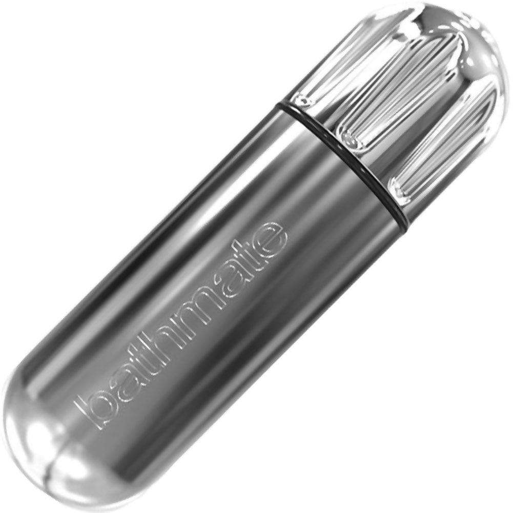 Bathmate Vibe Rechargeable Bullet Vibrator, 3", Chrome - dearlady.us