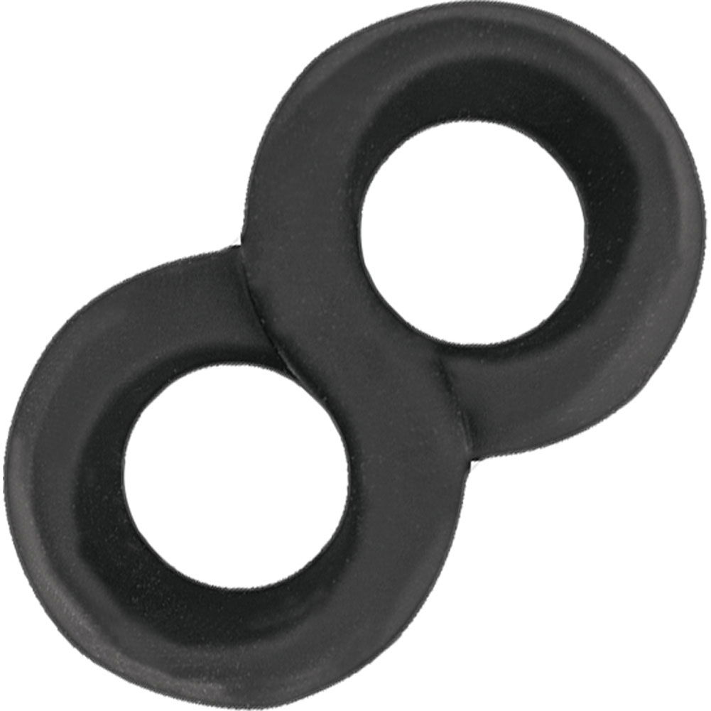 My Penis Ring Figure Eight Ring, Black - dearlady.us