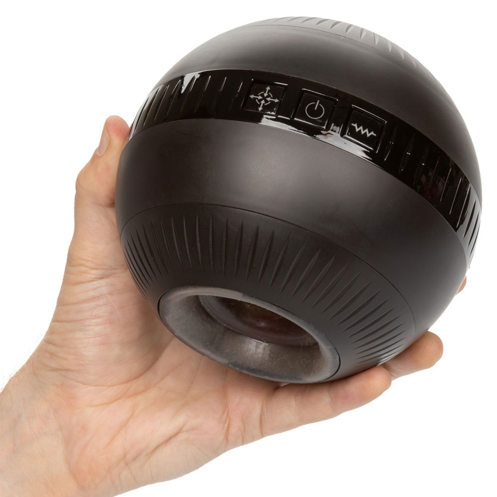 Optimum Power Dual Motor Masturball Rechargeable Vibro Stroker, Black ...