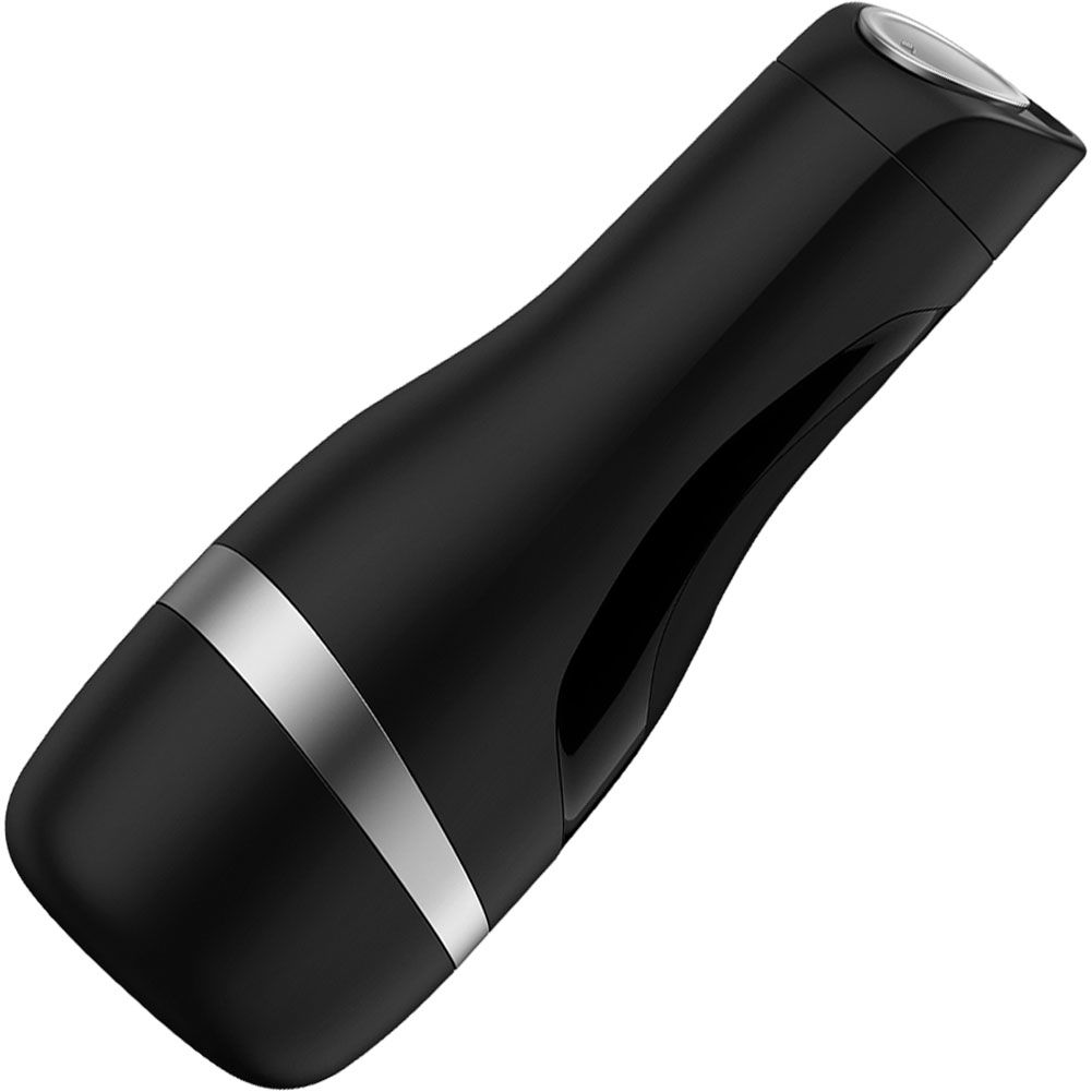 Satisfyer Men Classic Masturbator, 10.25", Black/Silver - dearlady.us