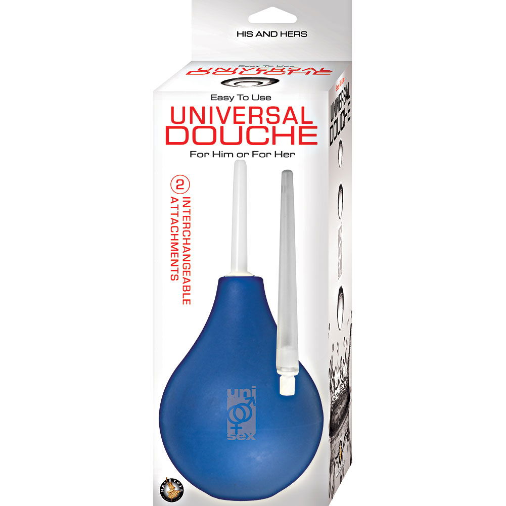 Universal Douche with 2 Interchangeable Attachments, Blue - dearlady.us