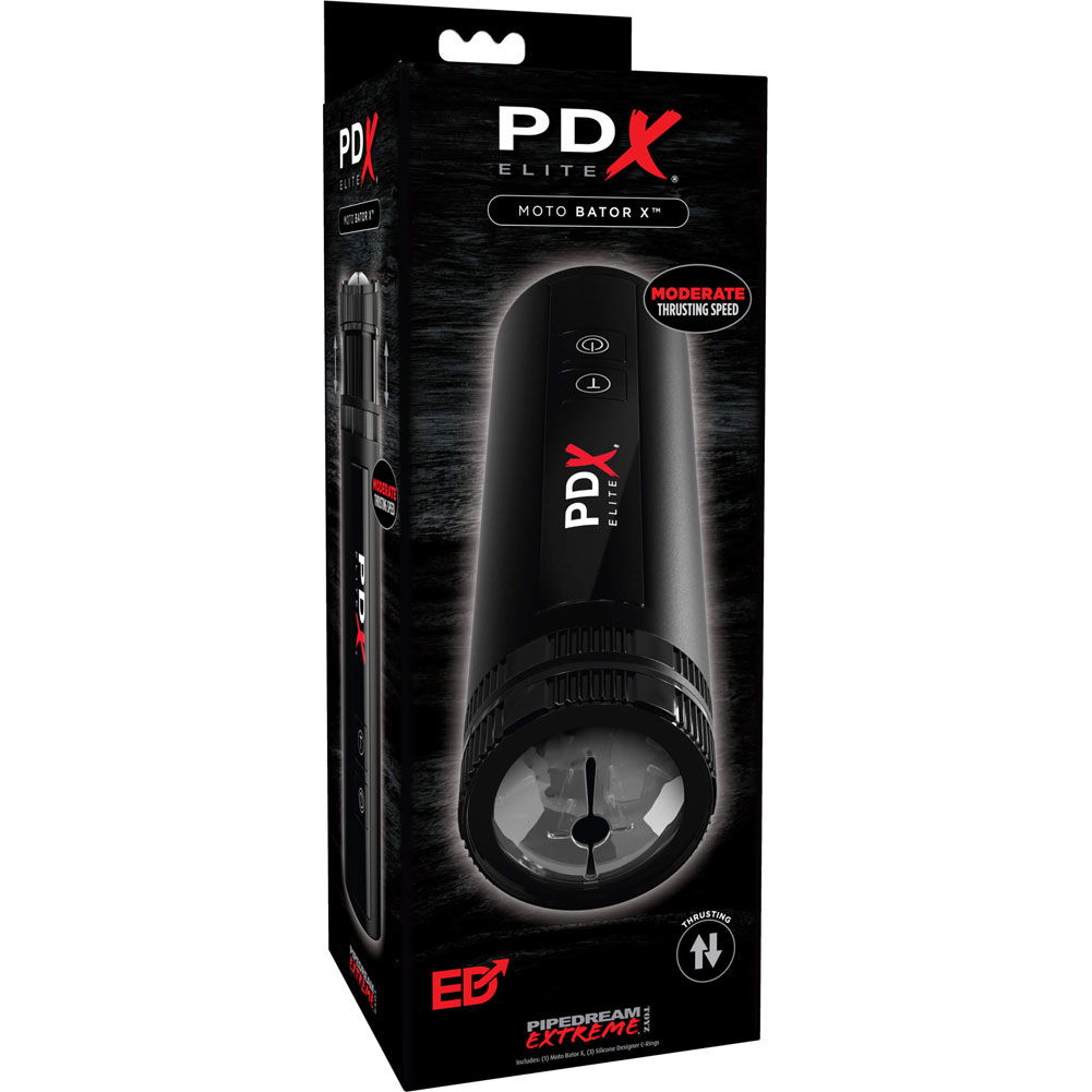PDX Elite Moto Bator X Male Masturbator, Black - dearlady.us