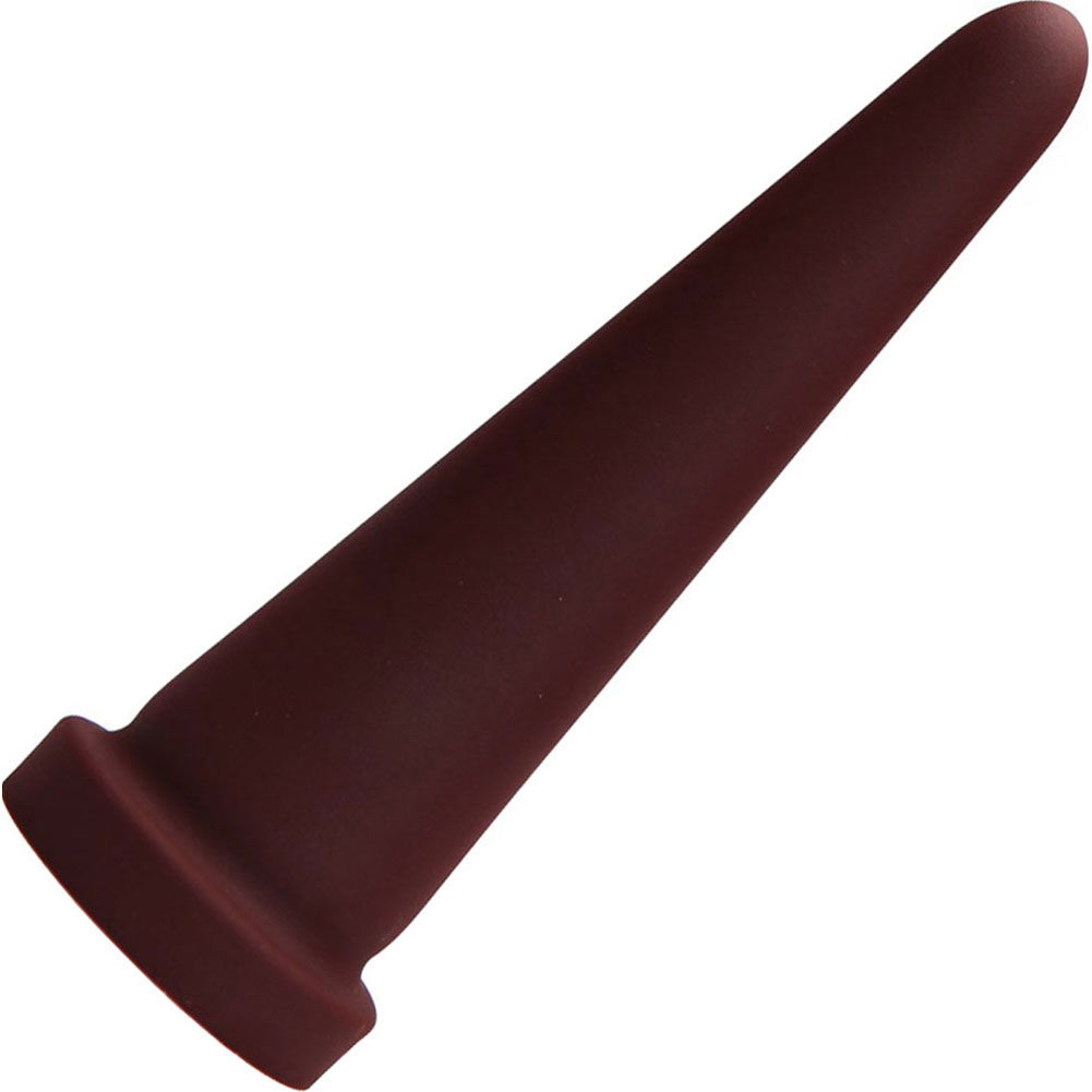 Tantus Cone Firm Butt Plug, 8", Oxblood - dearlady.us