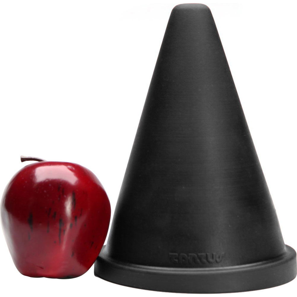Tantus Cone Squat Firm Silicone Butt Plug, 7", Byron Black - dearlady.us