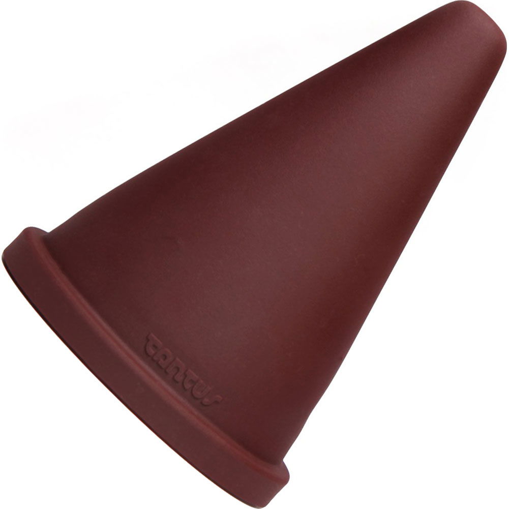 Tantus Cone Squat Firm Silicone Butt Plug, 7", Oxblood - dearlady.us
