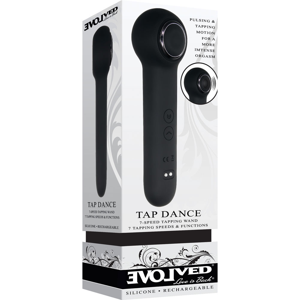 Evolved Tap Dance 7-Speeds Tapping Wand, 7.75", Black - dearlady.us